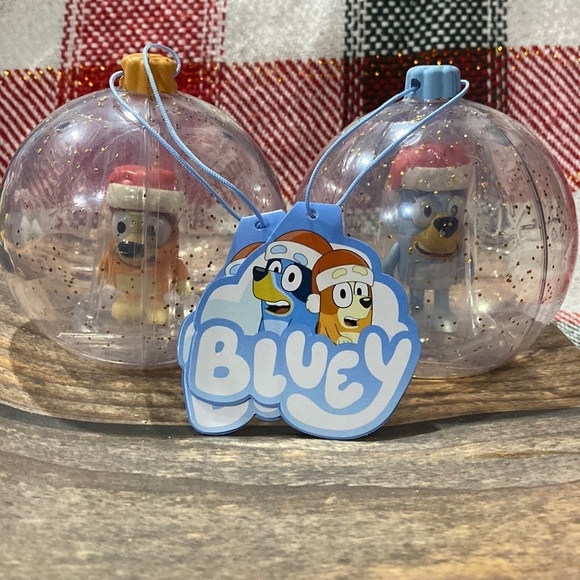 Disney | Toys | Bluey And Bingo Christmas Ornament Figurine Toy ...